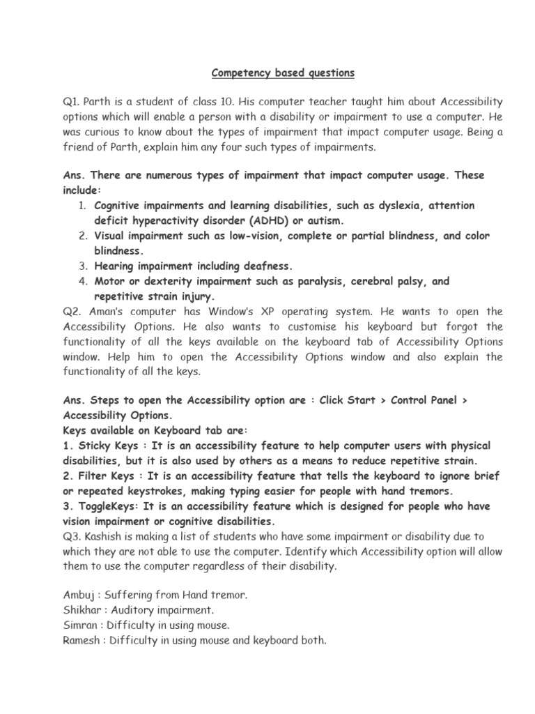 Competency Based Questions | PDF | Relational Database | Computer Network