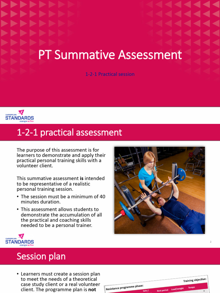PT Summative Assessment - Step by Step Guide | PDF | Cognitive Science