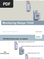Siemens 7UG0 Monitoring Relay Overview | PDF | Relay | Electric Motor
