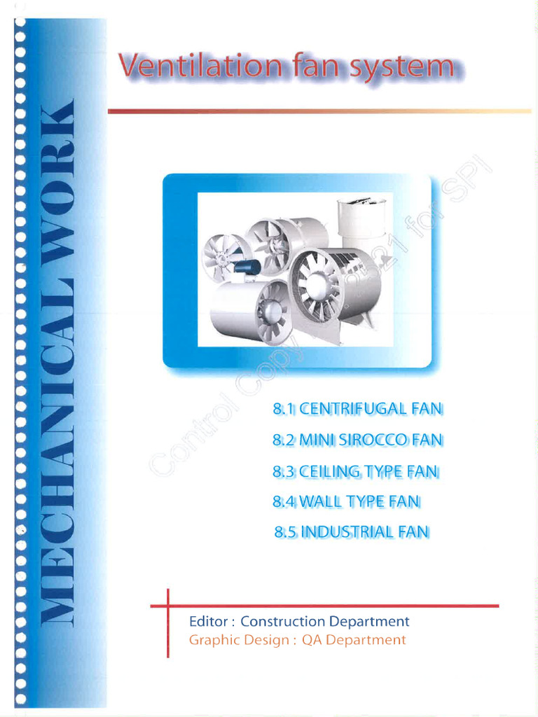 VOLUME 8- VENTILLATION FANS | PDF