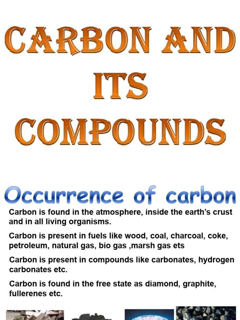 Carbon and Its Compounds | PDF | Chemical Bond | Carbon