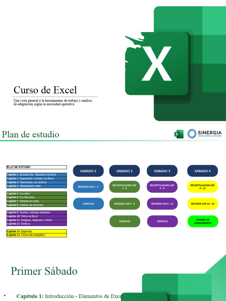 Curso de Excel | PDF | Microsoft Excel | Hoja de cálculo