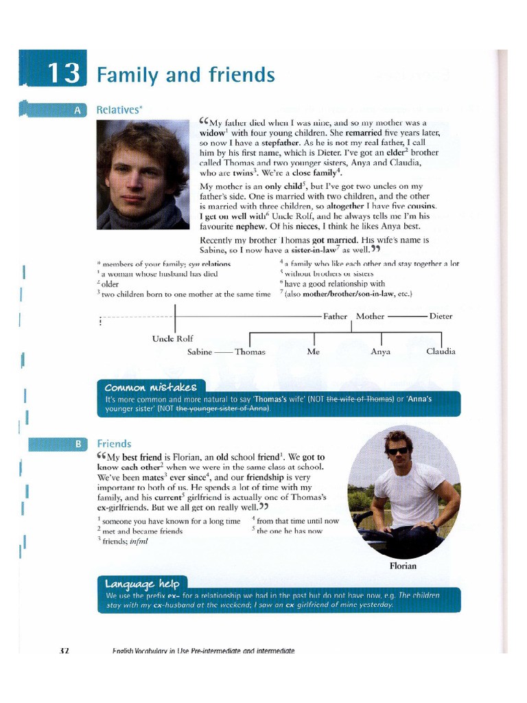 Family and Friends Vocabulary | PDF