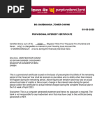 Interest Certificate 25-25 | PDF