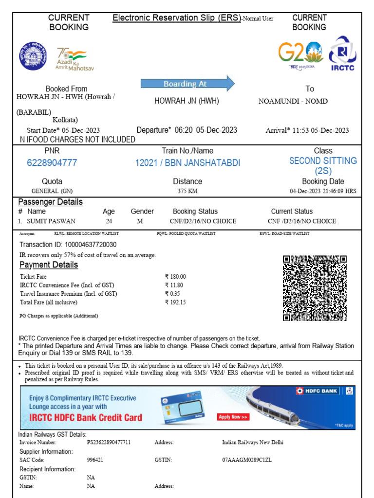 BBN Janshatabdi Second Sitting (2S) : Current Electronic Reservation ...