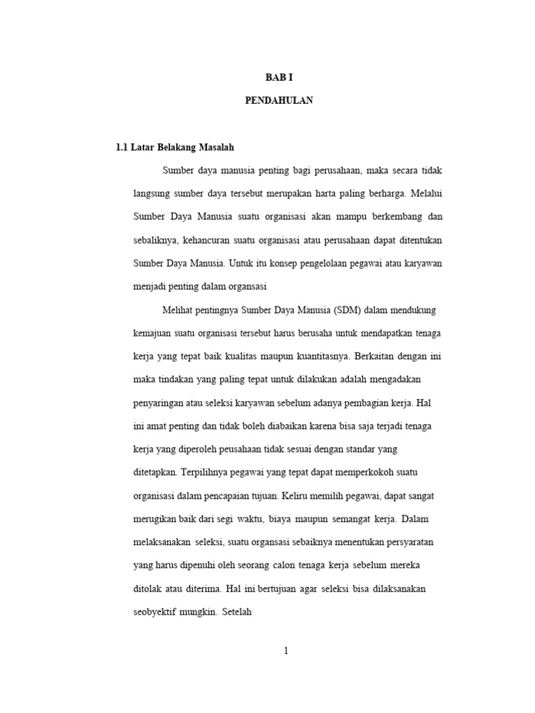 Bab I Rohimin | PDF | Karier & Perkembangan