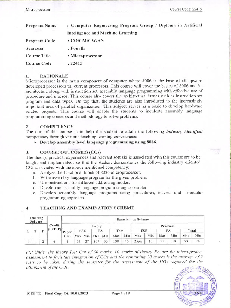 Microprocessor | PDF