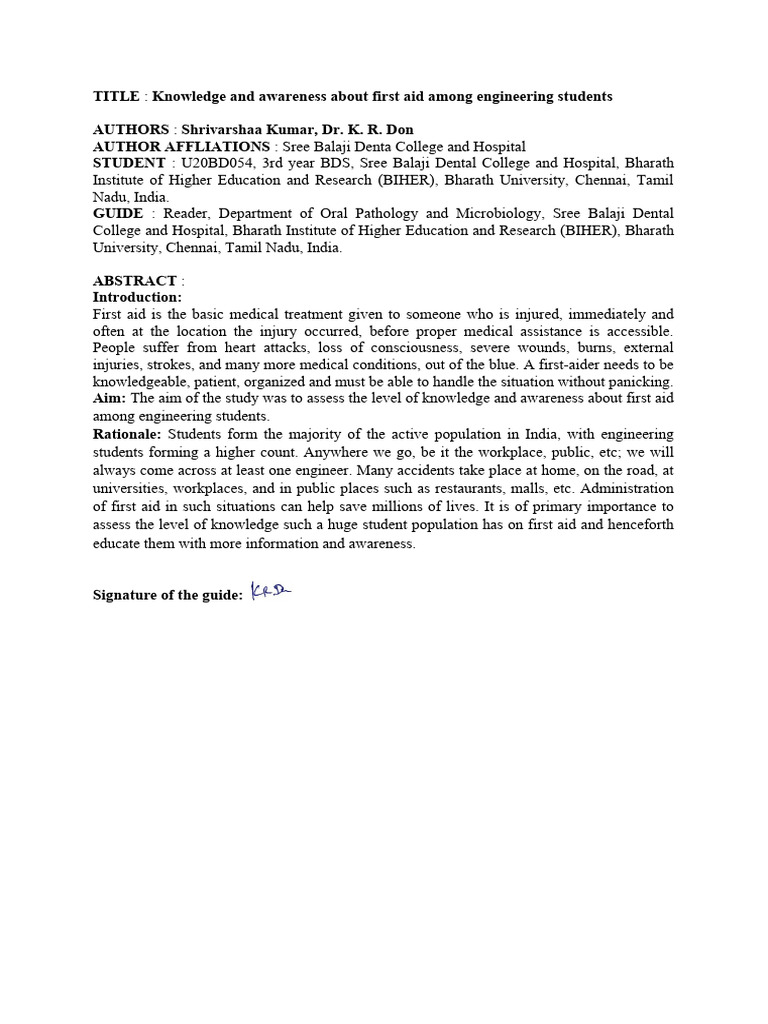 3rd BDS Abstract | PDF