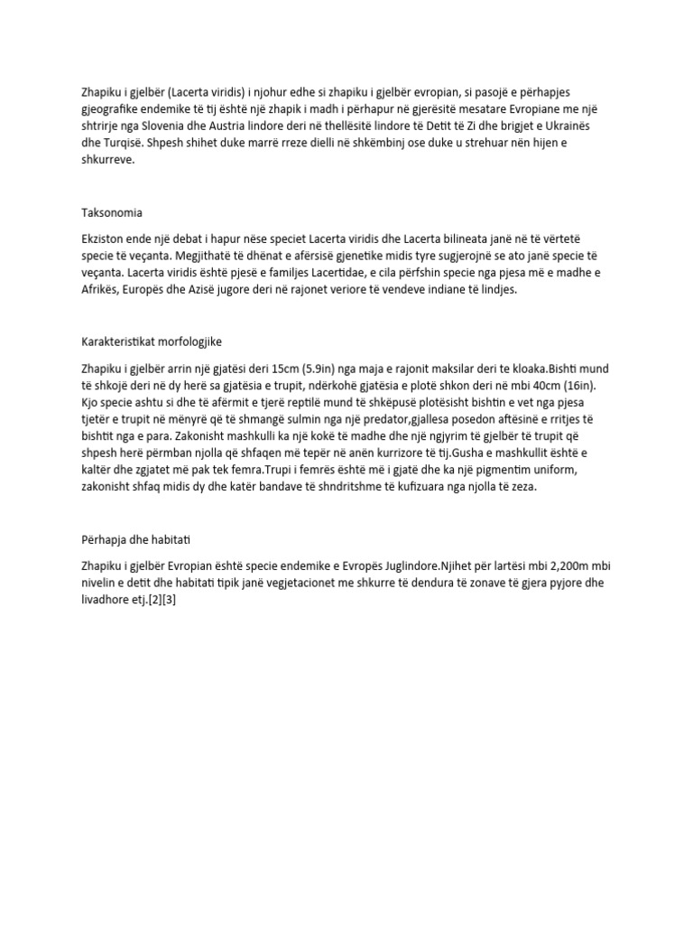 Zhapiku I Gjelbër | PDF