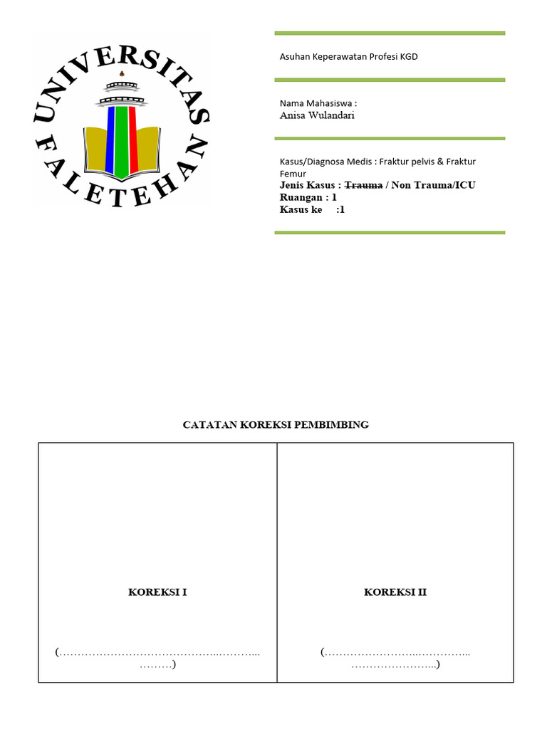 LK Icu 1 FR - Pelvis & Fraktur Femur | PDF