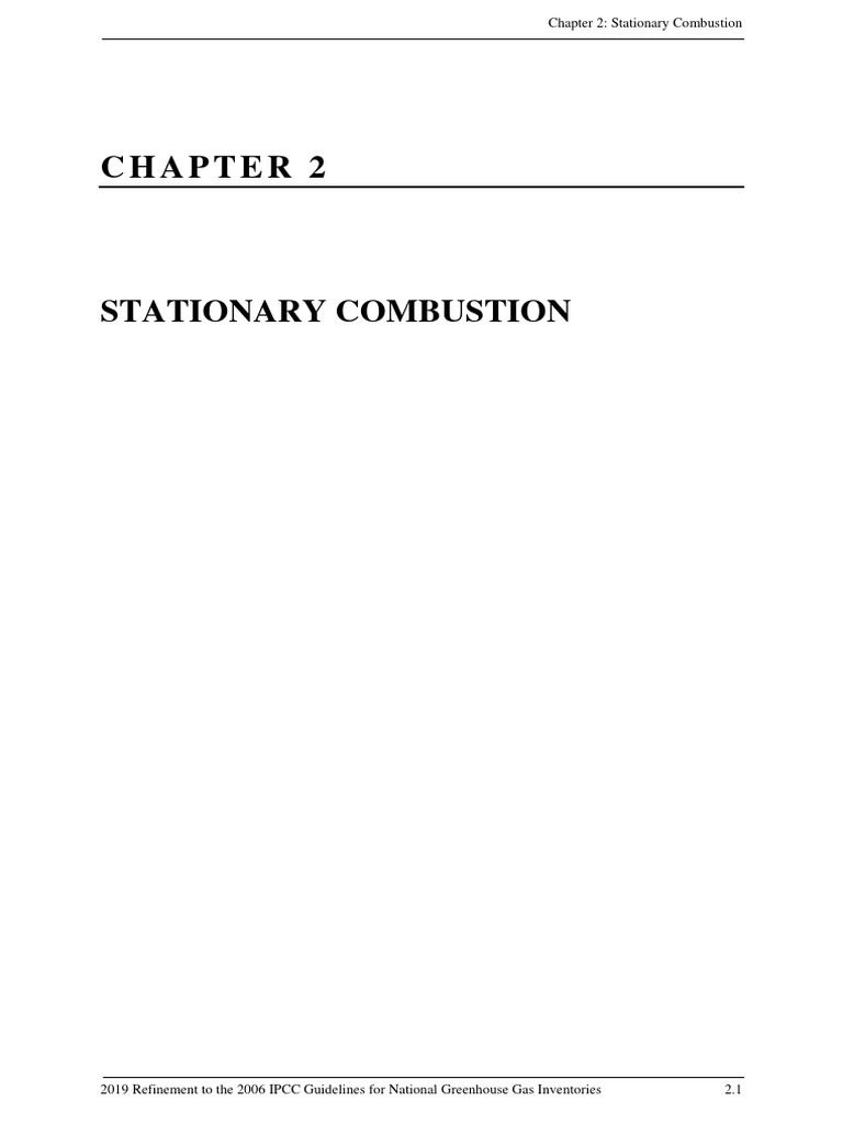 19R V2 2 Ch02 Stationary Combustion | PDF