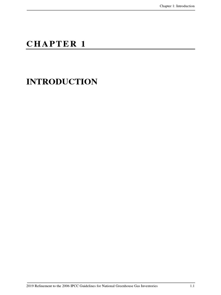 19R V2 1 Ch01 Introduction | PDF | Intergovernmental Panel On Climate Change | Natural Gas