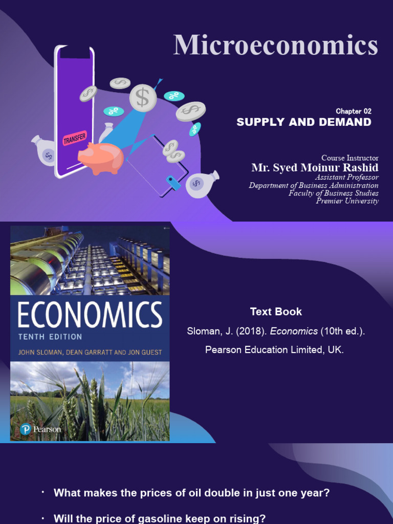 Supply and Demand by Syed Mainur Rashid | PDF | Supply (Economics) | Demand