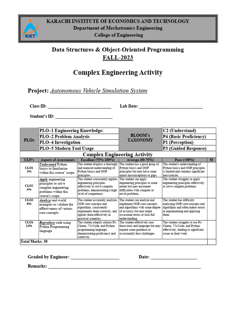 Complex Engineering Activity | PDF