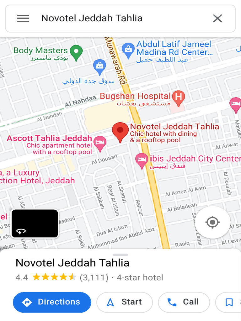 Novotel Jeddah Tahlia - Google Maps | PDF