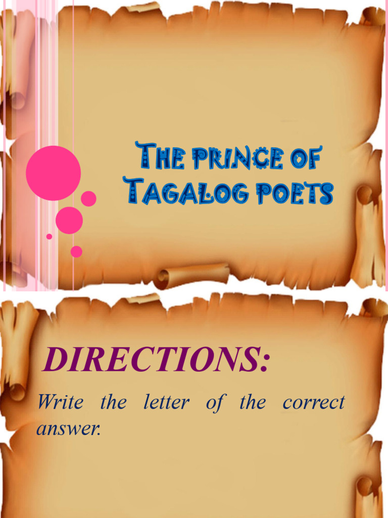6 The Prince of Tagalog Poets | PDF