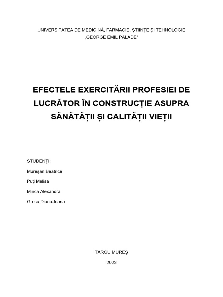 PROIECT FINAL T2 - Mureșan Beatrice, Puți Melisa, Minca Alexandra ...