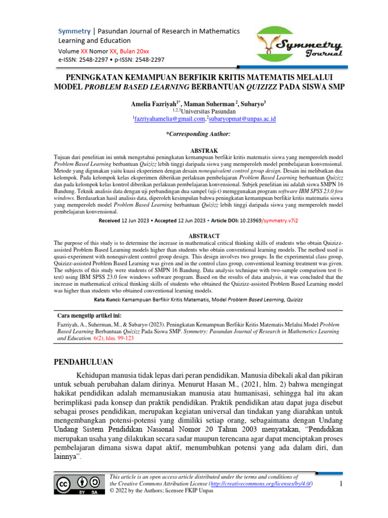 Amelia Fazriyah Artikel | PDF | Science