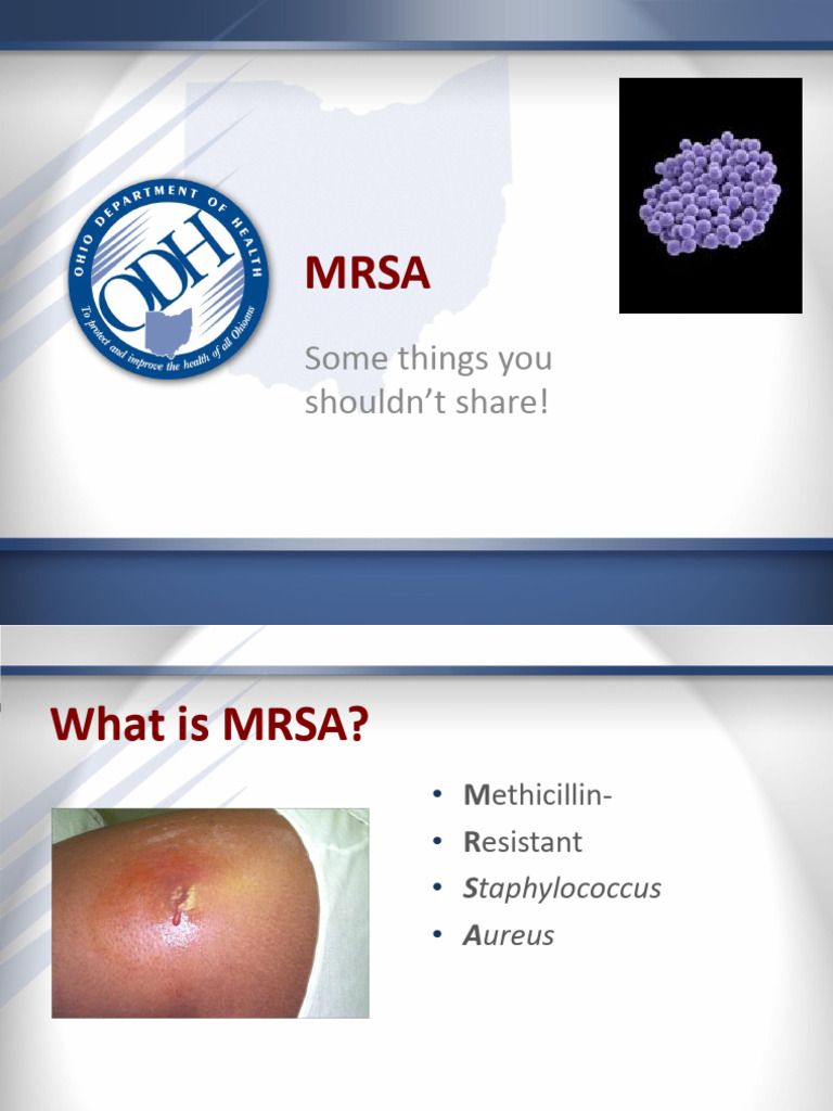 MRSA Training For Student, Families and School Staff PPT | PDF | Methicillin Resistant ...