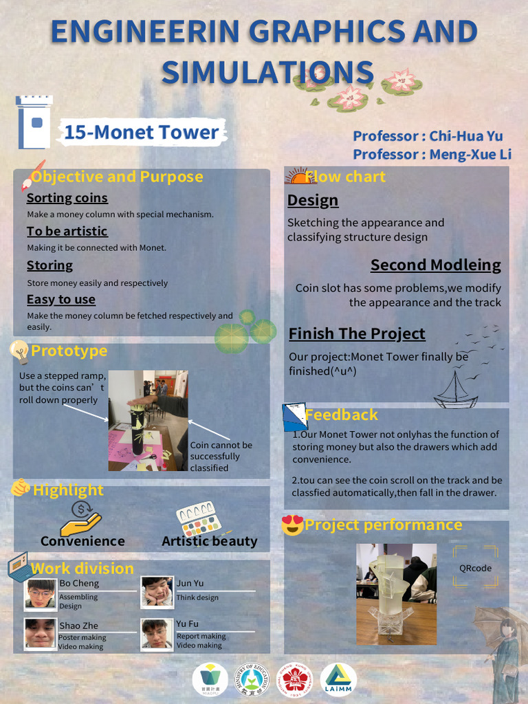 15-Monet Tower 15-Monet Tower: Objective and Purpose Flow Chart | PDF