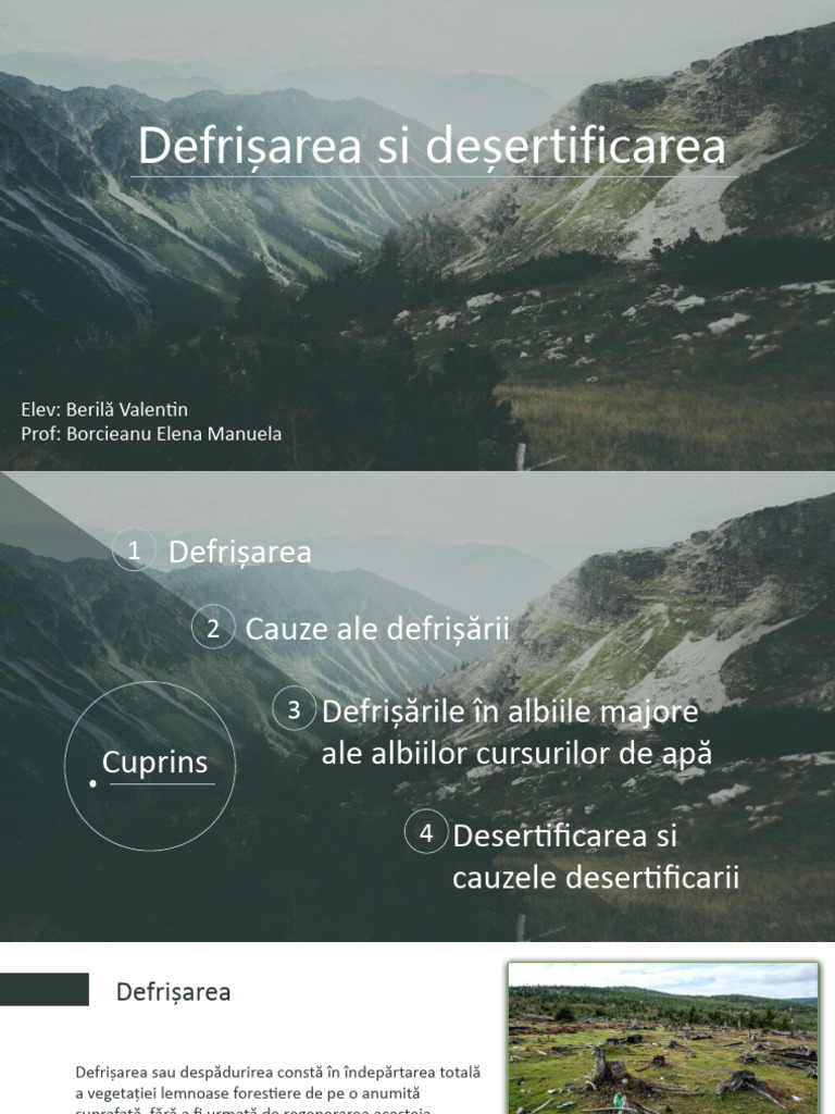 Despaduririle Si Desertificarea | PDF