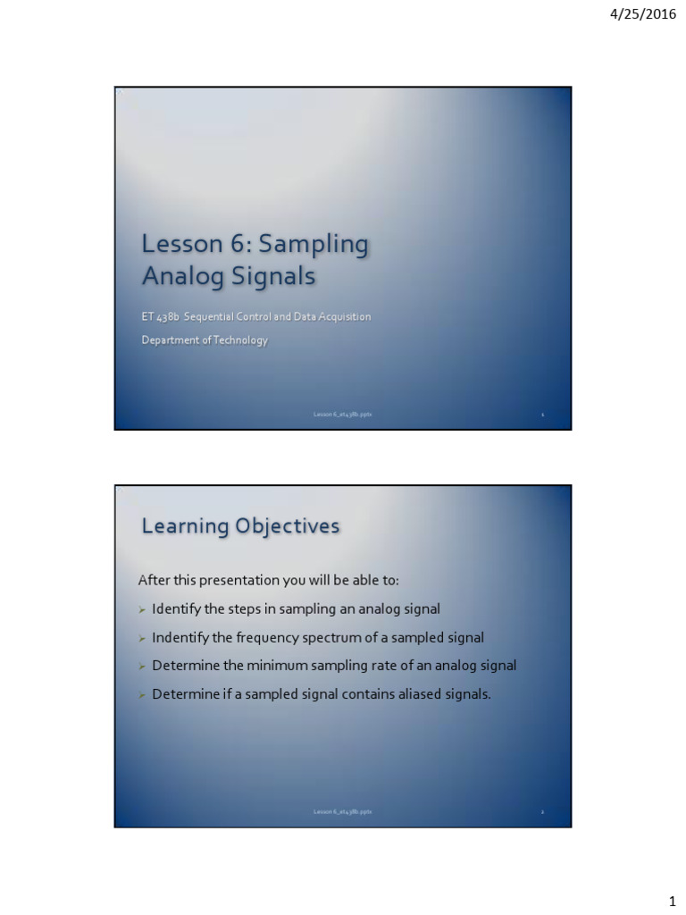 Sampling Of Analog Signals Pdf Sampling Signal Processing Digital Signal Processing 