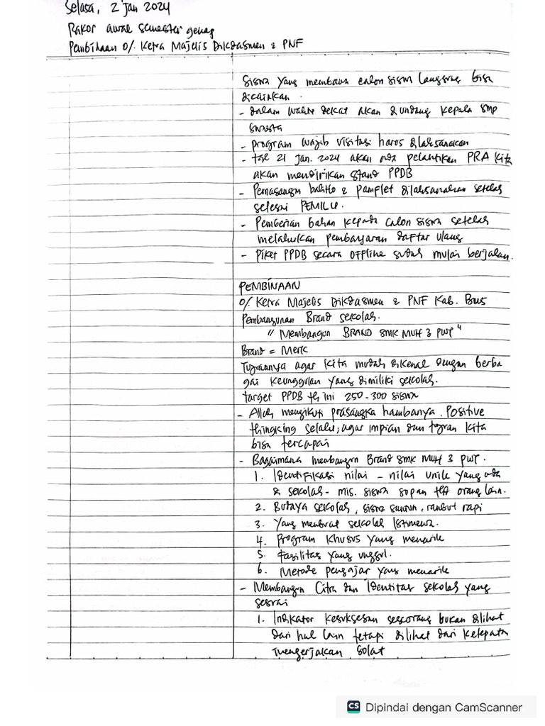Notula Rapat 2 | PDF