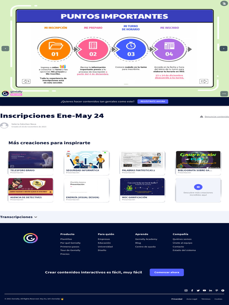 Inscripciones Ene-May 24 | PDF