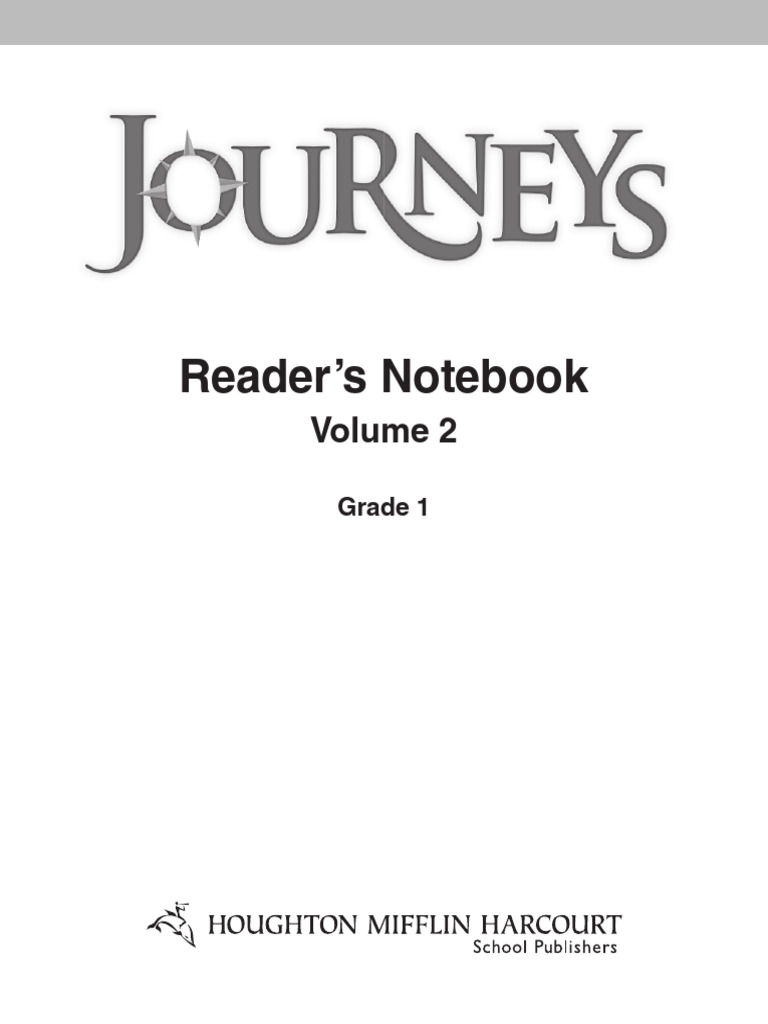 Journeys Reader's Notebook G1 Vol.2 | PDF