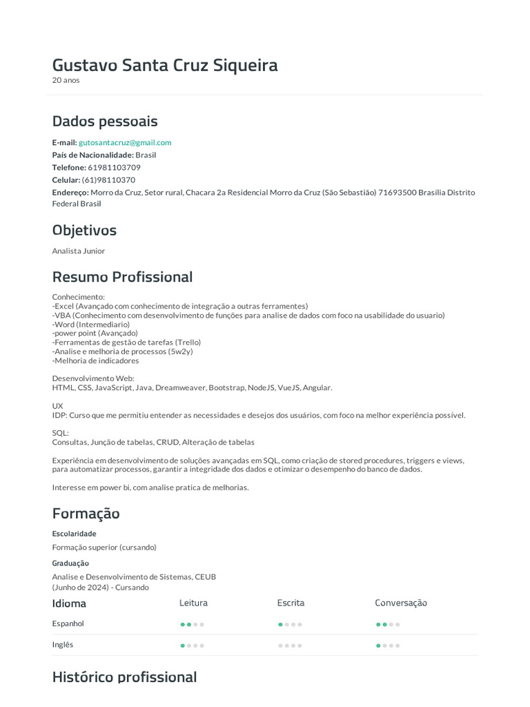 Curriculo 2024 | PDF