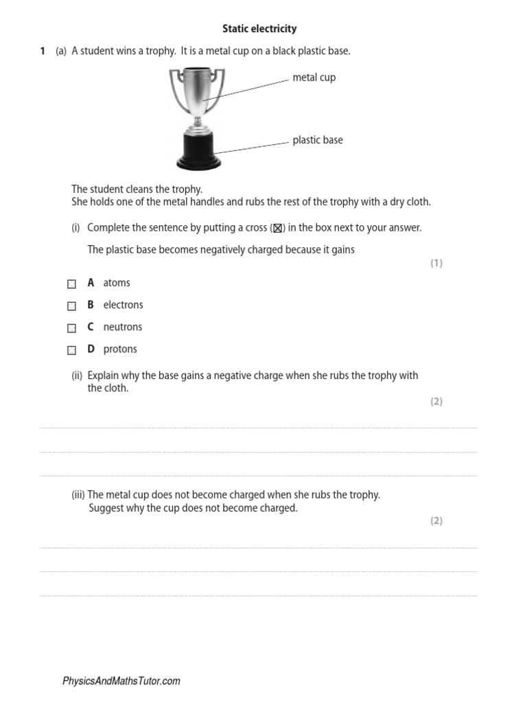 Understanding Static Electricity Concepts | PDF