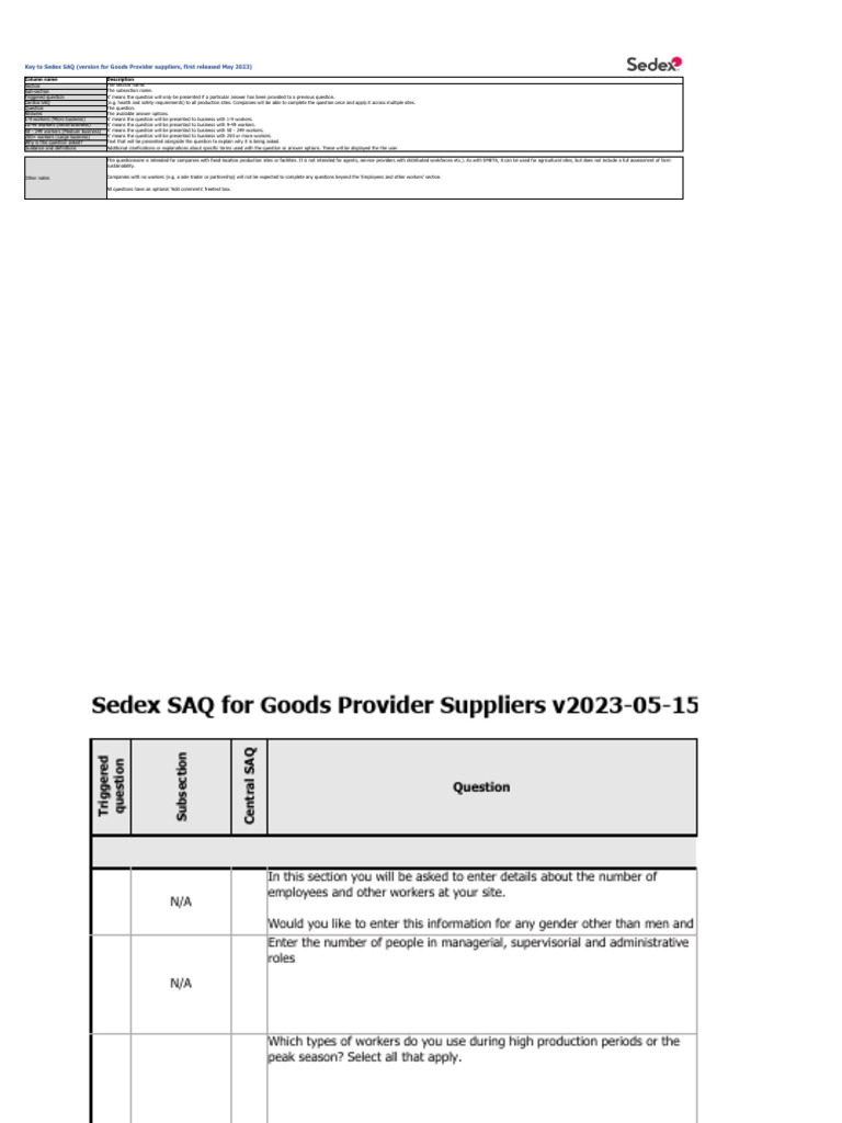 Sedex Site SAQ 13092023 | PDF