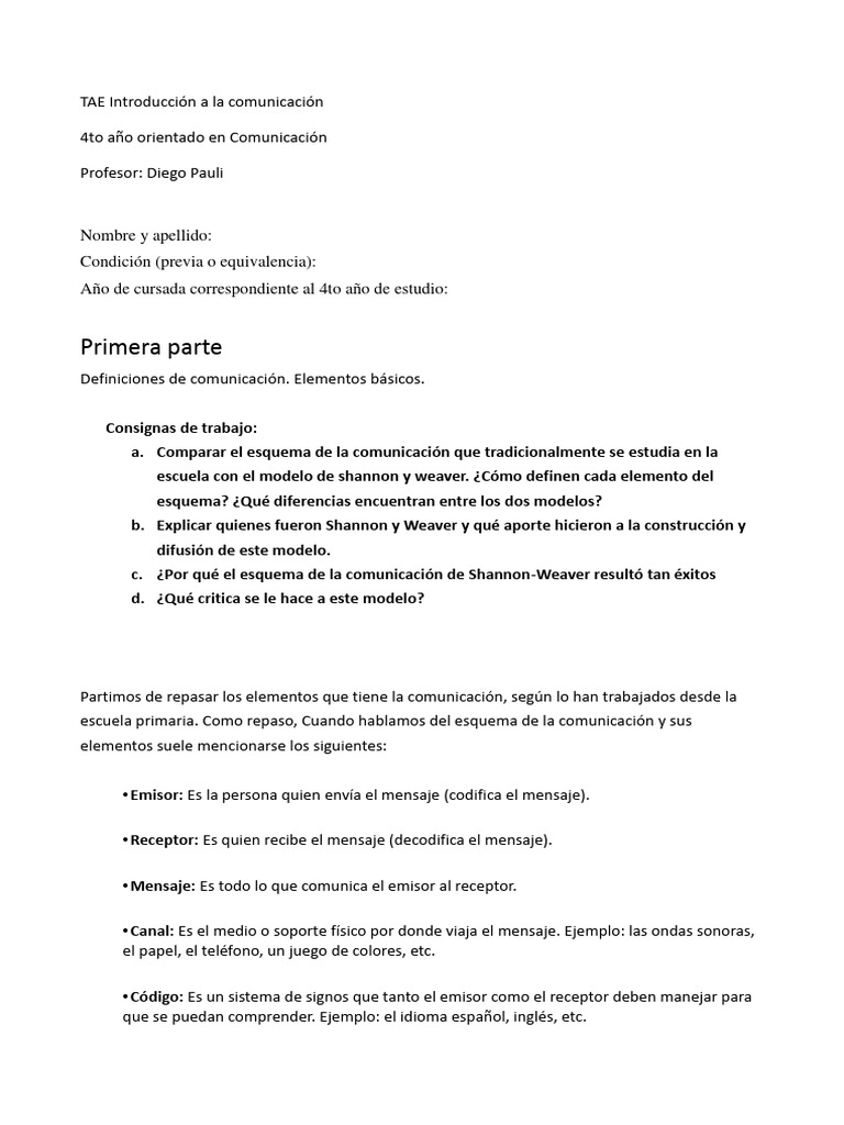 Introducción A La Comunicación Cuadernillo-1 | Descargar gratis PDF | Comunicación | Libros