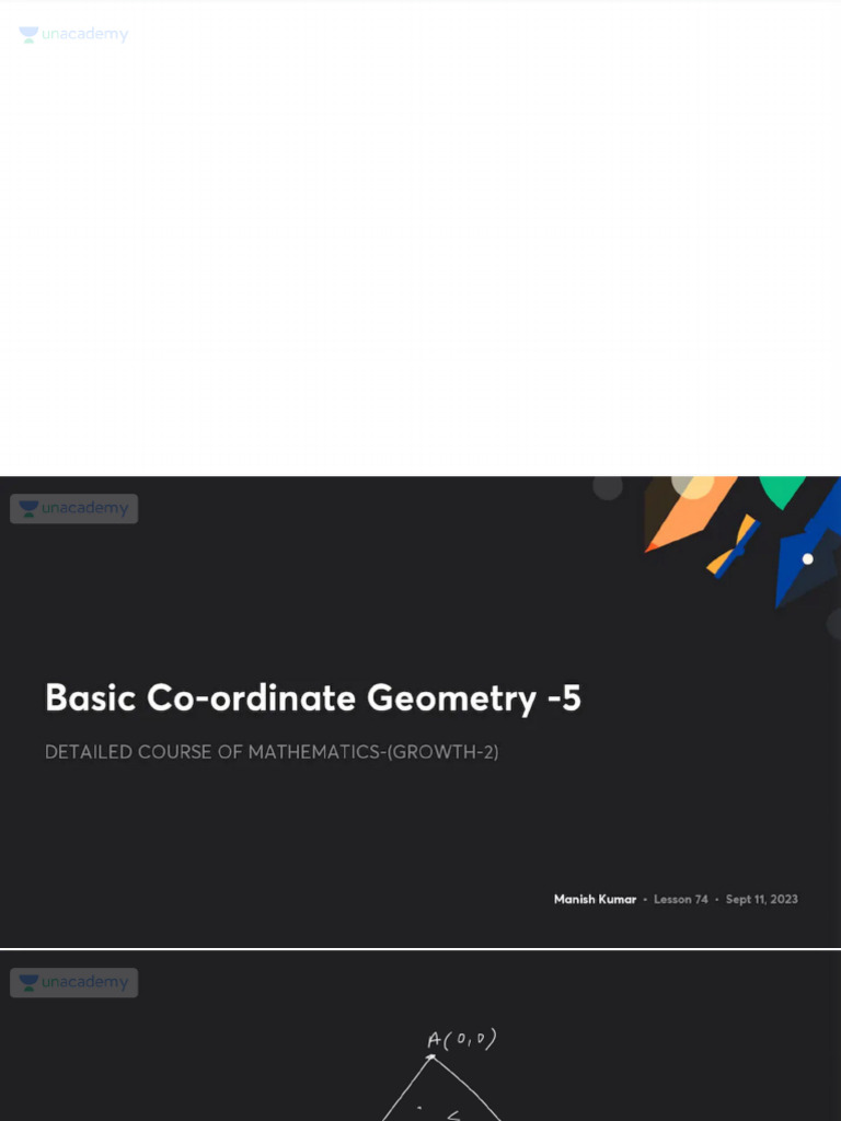 Basic Coordinate Geometry 5 With Anno | PDF