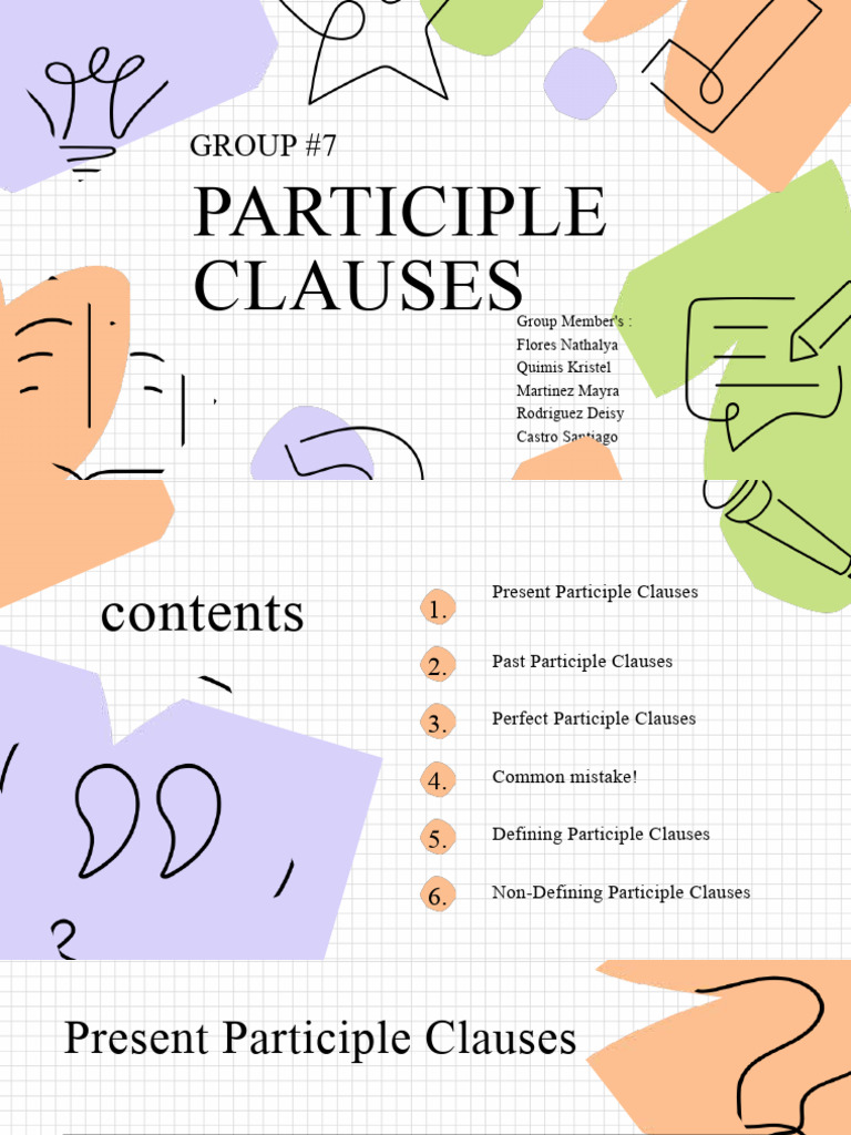 Understanding Participle Clauses | PDF | Verb | Subject (Grammar)