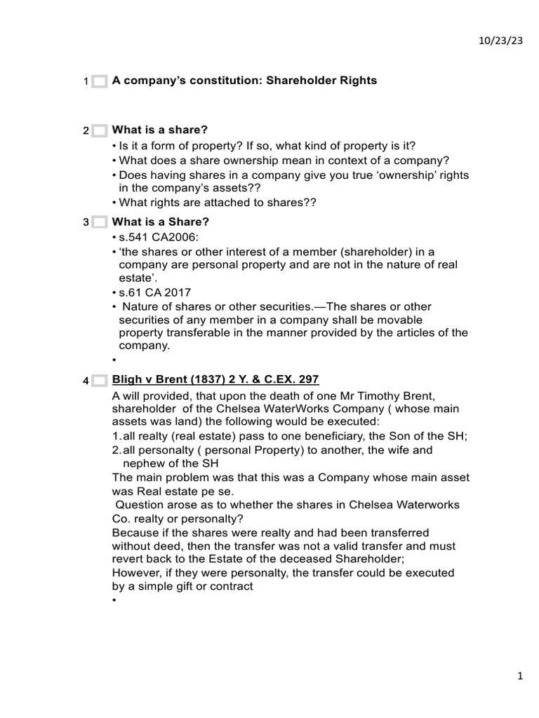 LECTURE 11 Share and SH Protection LEC | PDF