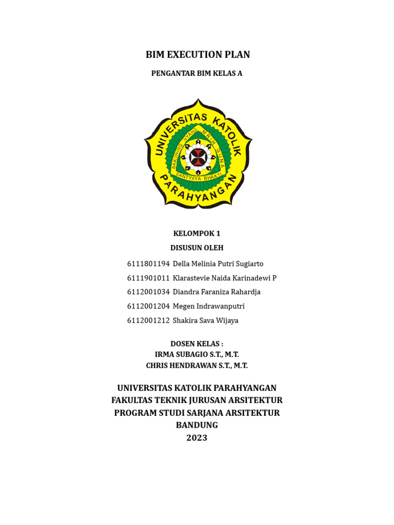 Bep - Bim Execution Plan _ Kel 1 Bim a.docx | PDF