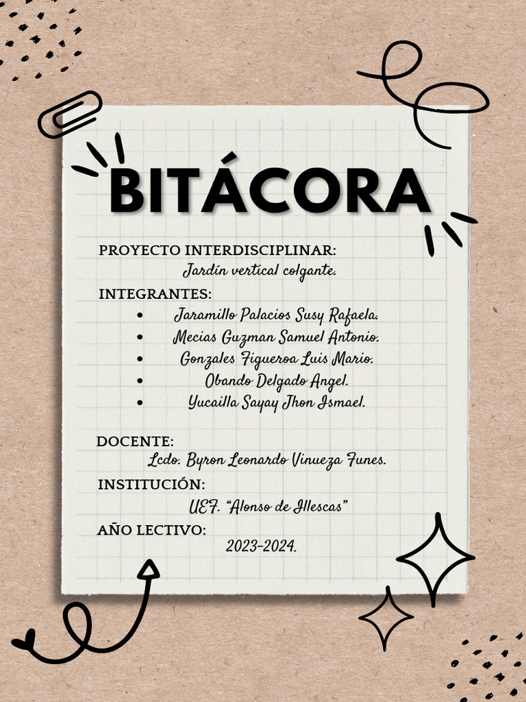 Portada de Bitacora | PDF