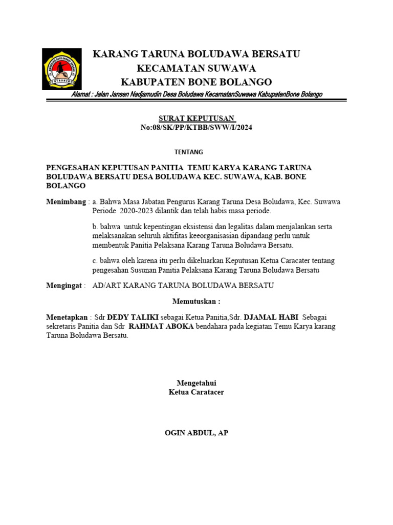 SK PP KT Boludwa Bersatu | PDF