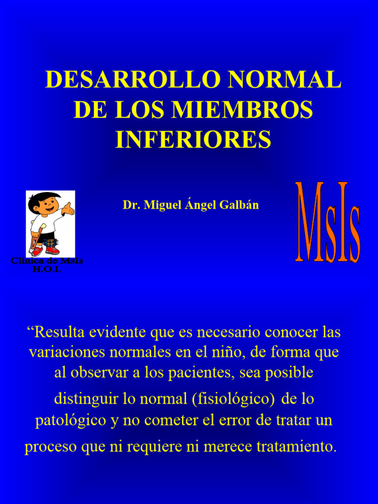Desarrollo Normal de MsIs y Pie | PDF