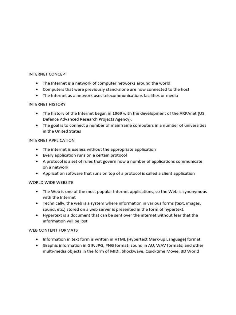 INTERNET CONCEPT (Script) | PDF