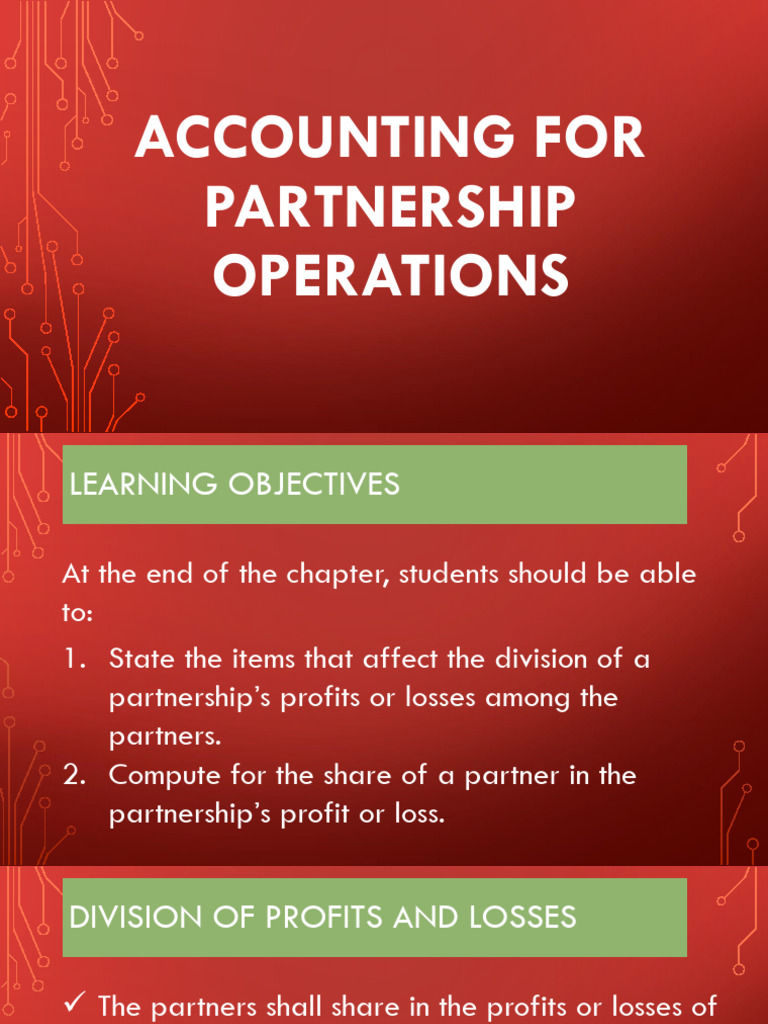 Partnership Operations | PDF