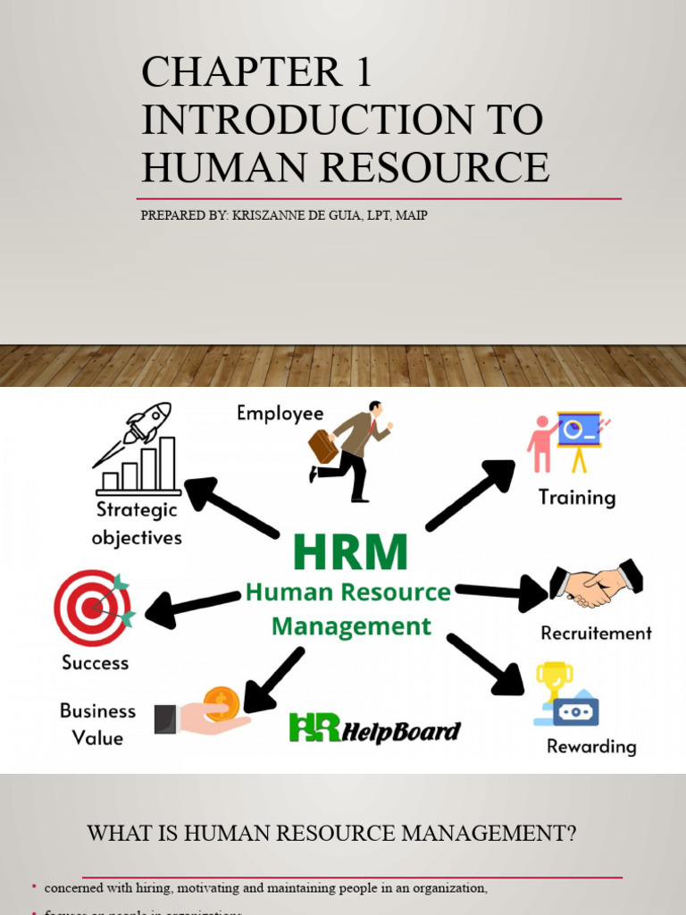 Chapter 1 Introduction To Human Resource | PDF | Human Resource ...