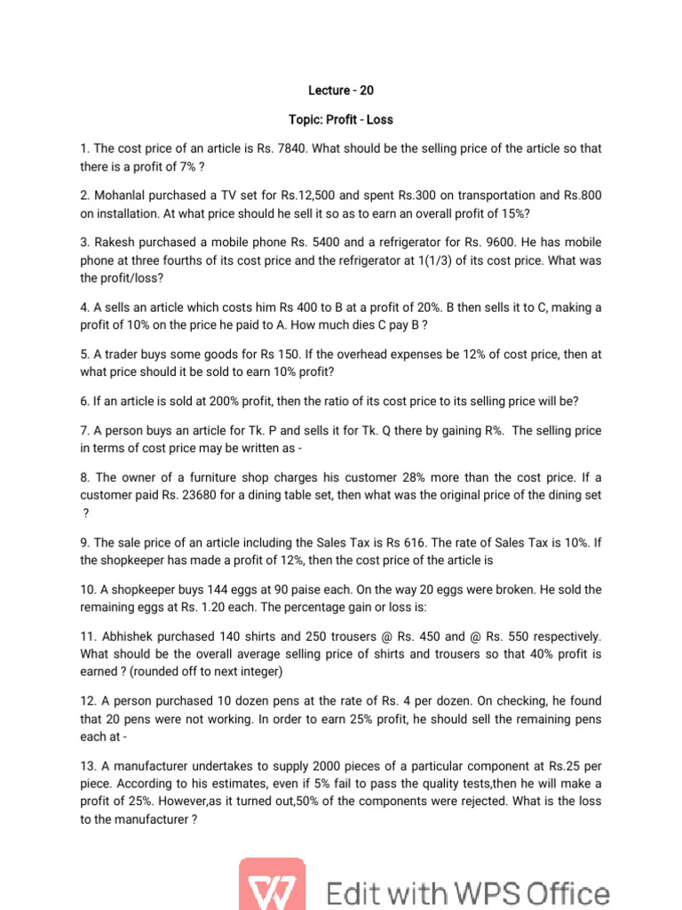 Lecture - 20 | PDF