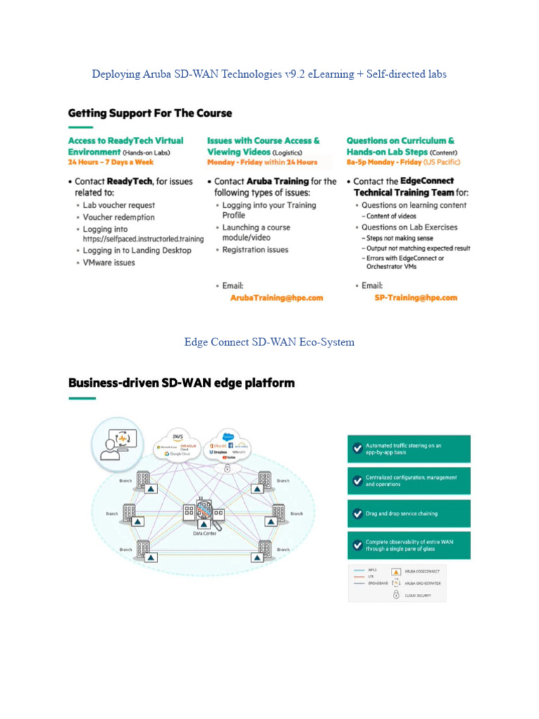Aruba SD-WAN Deployment Guide v9.2 | PDF