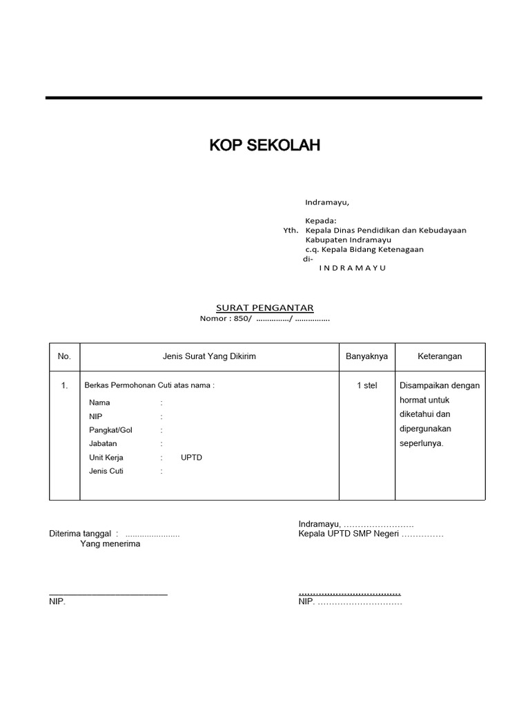 Blangko Cuti | PDF