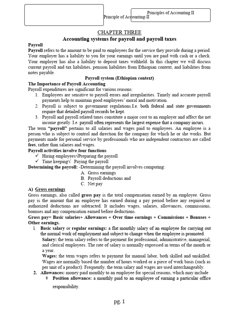 Chapter 3 Payaroll - Eddited | PDF