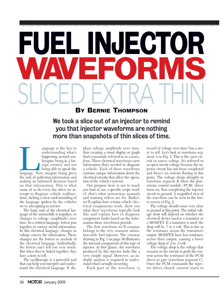FuelInjectorWaveformsSlicedExtraThin January2005-2 | PDF