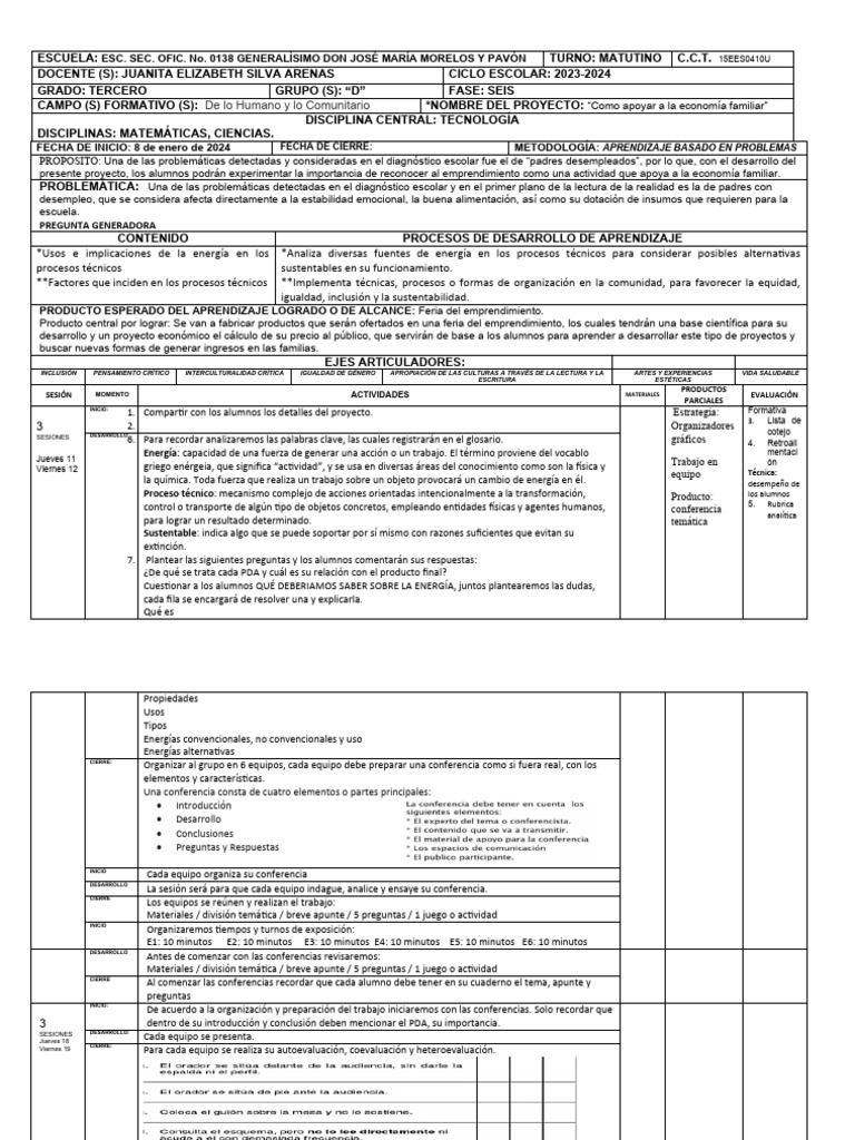 TEC3° Enero-Febrero | PDF