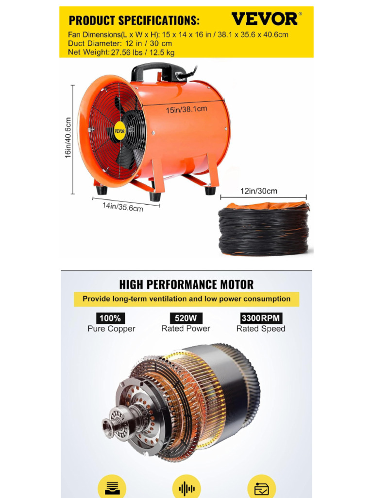 Vector Ventilator & Extractor fan Data | PDF